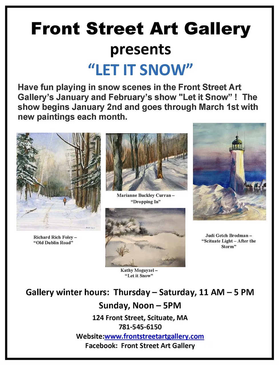 Let it Snow - Scituate Art Association - Frame Center